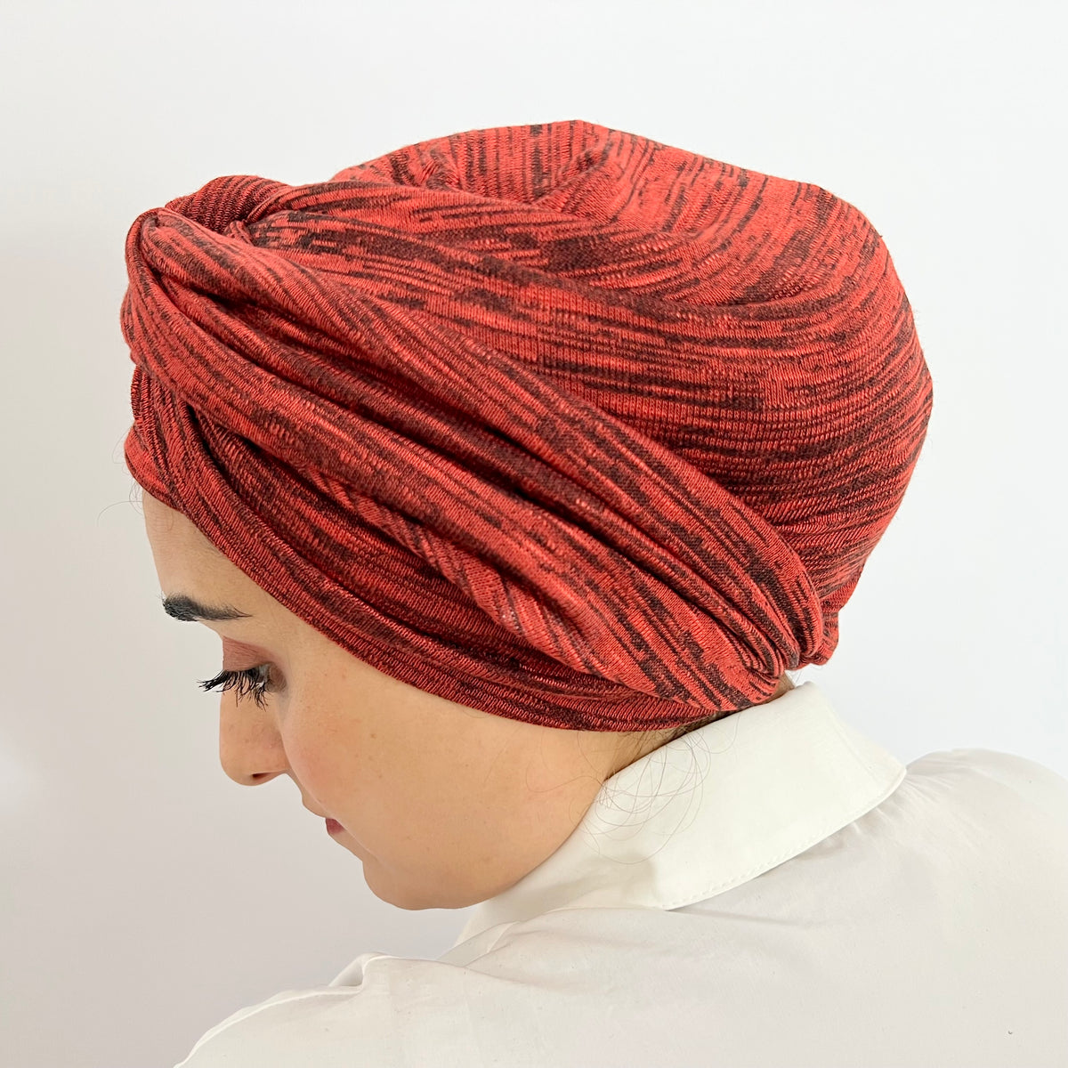 TriTurban21 - woven rust matrix – AJWARI